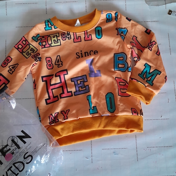 SHEIN | Shirts & Tops | Cute Letter And Number Sweater | Poshmark